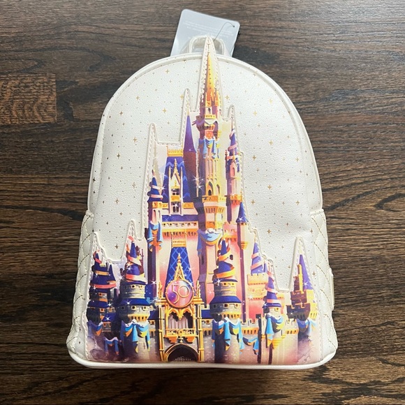 Loungefly | Bags | Nwt Loungefly Cinderella Castle Mini Backpack Walt ...
